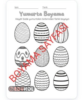 Boyama Sayfası · Eduhol - Etkinlik İndir Oyun Oyna Test Çöz Video İzle