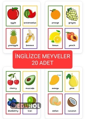 İngilizce Meyveler · Eduhol - Etkinlik İndir Oyun Oyna Test Çöz Video İzle