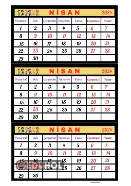 Nisan Ayı Takvim · Eduhol - Etkinlik İndir Oyun Oyna Test Çöz Video İzle