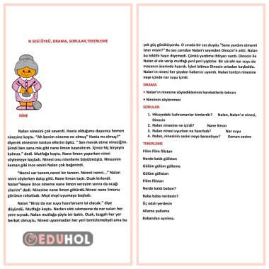 N Sesi Öykü,Drama,Tekerleme · Eduhol - Etkinlik İndir Oyun Oyna Test ...