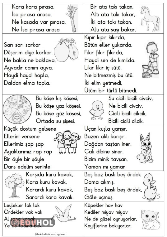 Hızlı Okuma Tekerlemeleri | Eduhol - Ders Videoları İzle Online Test ...