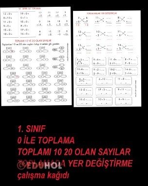0 İle Toplama, Toplamı 10 20 O... · Eduhol - Etkinlik İndir Oyun Oyna ...
