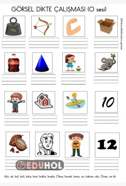 O Sesi Görsel Dikte · Eduhol - Etkinlik İndir Oyun Oyna Test Çöz Video İzle