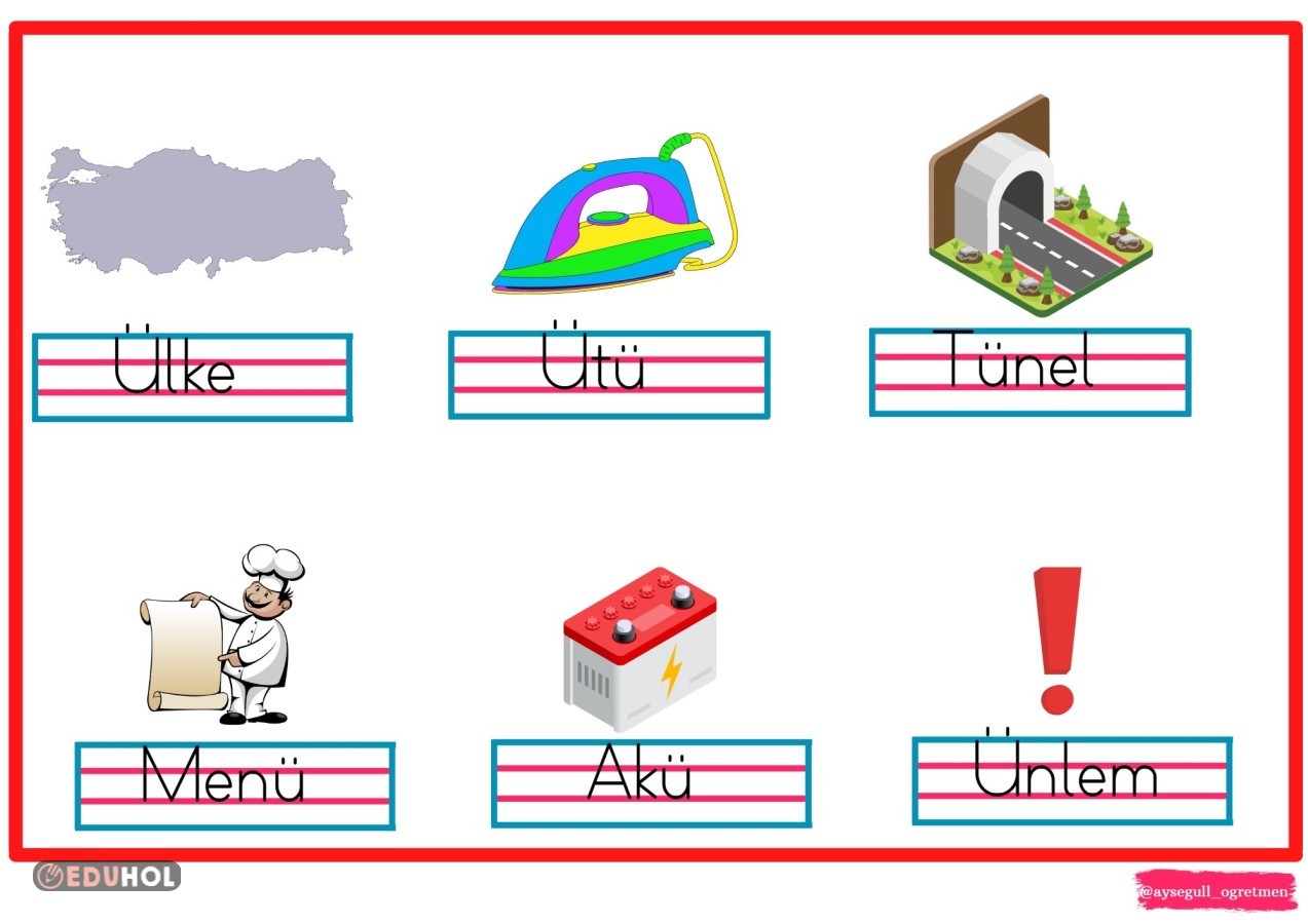 Ü Sesi Dikte | Eduhol - Ders Videoları İzle Online Test Çöz Etkinlik İndir