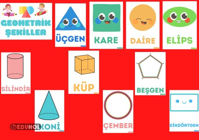 Geometrik Şekiller · Eduhol - Etkinlik İndir Oyun Oyna Test Çöz Video İzle