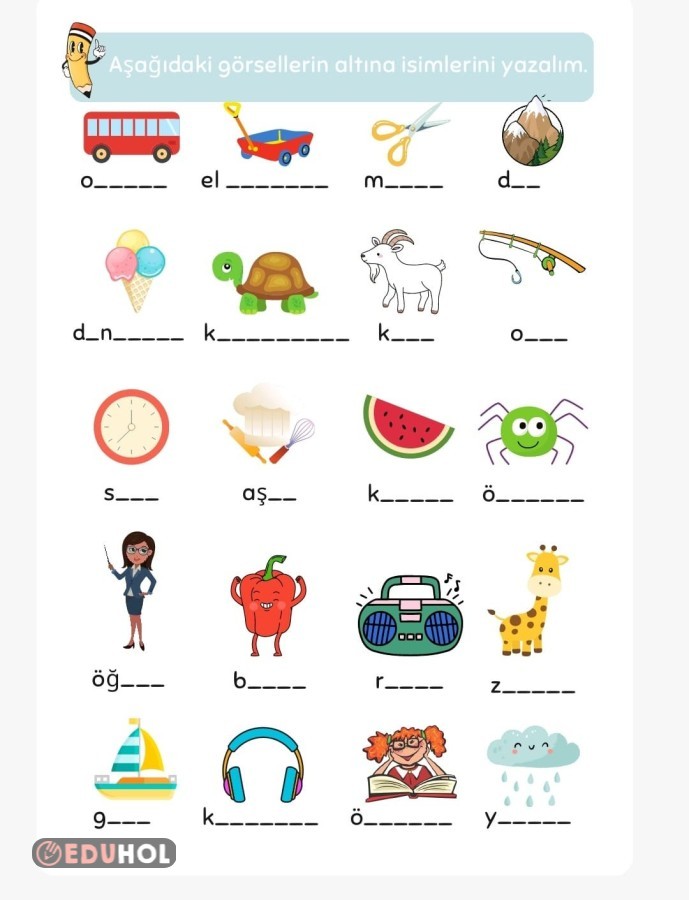 Görsel Dikte Çalışması Karışık... | Eduhol - Ders Videoları İzle Online ...