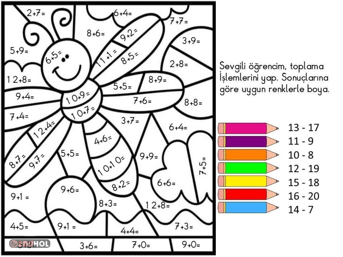 Toplama İşlemi Boyama Çalışmas... | Eduhol - Ders Videoları İzle Online ...