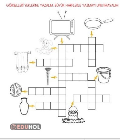 1.Sınıf Bulmaca · Eduhol - Etkinlik İndir Oyun Oyna Test Çöz Video İzle