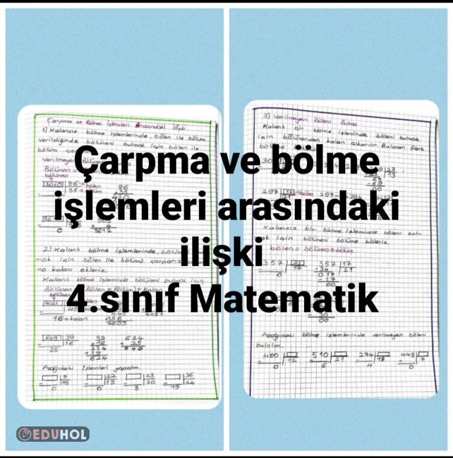 Çarpma Ve Bölme İşlemleri Aras... | Eduhol - Ders Videoları İzle Online ...