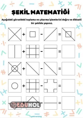 Şekil Matematiği · Eduhol - Etkinlik İndir Oyun Oyna Test Çöz Video İzle