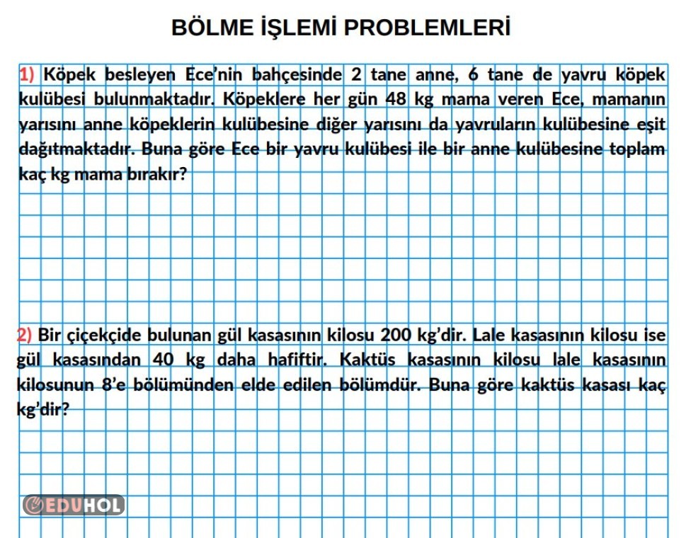 Bölme İşlemi Problemi 2 | Eduhol - Ders Videoları İzle Online Test Çöz ... Bölme İşlemi Problemi 2 | Eduhol - Ders Videoları İzle Online Test Çöz ...