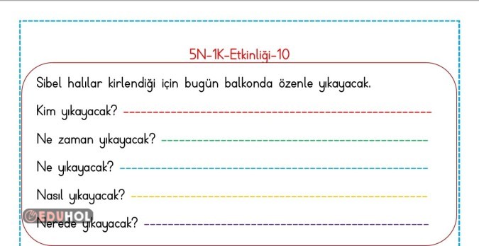 5N-1K-Etkinliği-10 · Eduhol - Etkinlik İndir Oyun Oyna Test Çöz Video İzle