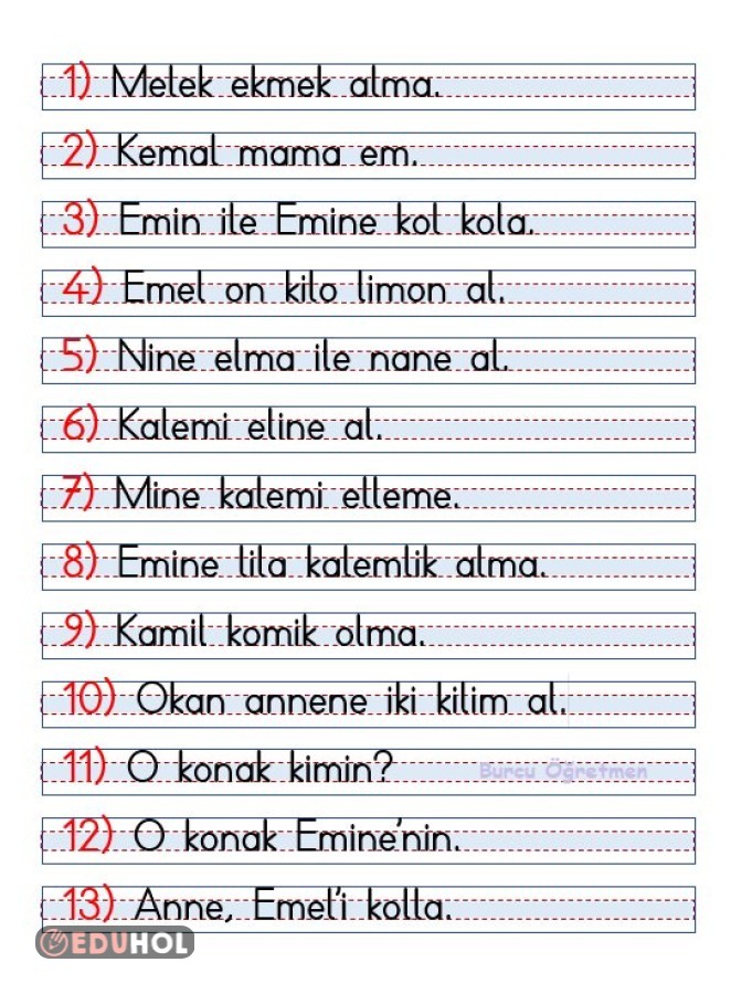 Okuma Ve Dikte Çalışması İçin ... | Eduhol - Ders Videoları İzle Online ...