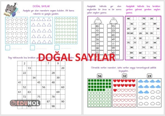 Doğal Sayılar · Eduhol - Etkinlik İndir Oyun Oyna Test Çöz Video İzle