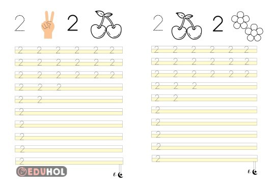 2 Rakamı Çalışması · Eduhol - Etkinlik İndir Oyun Oyna Test Çöz Video İzle