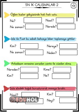 5N 1K 2 · Eduhol - Etkinlik İndir Oyun Oyna Test Çöz Video İzle