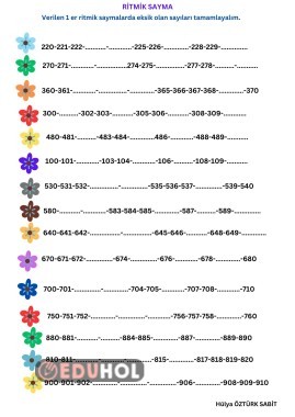 Ritmik Sayma · Eduhol - Etkinlik İndir Oyun Oyna Test Çöz Video İzle